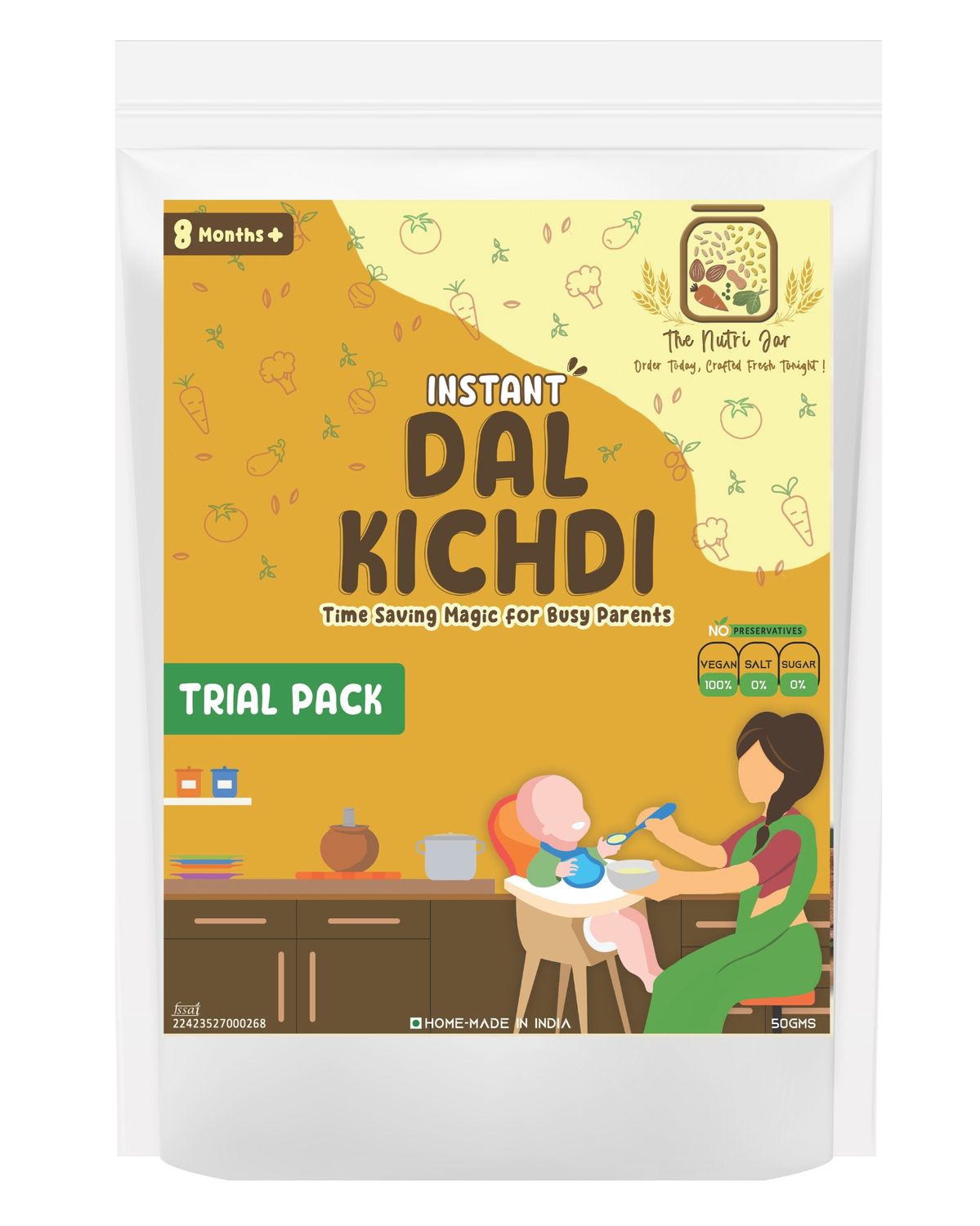 Instant Dal Kichidi - Trial Pack – The Nutri Jar